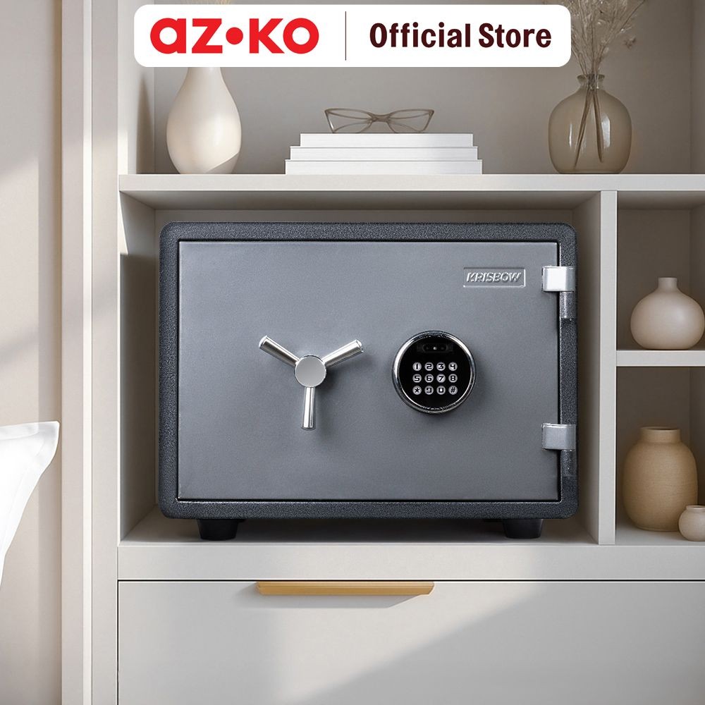Jual AZKO Krisbow 49.6X39X38 cm Vision Brankas Tahan Api Face ...