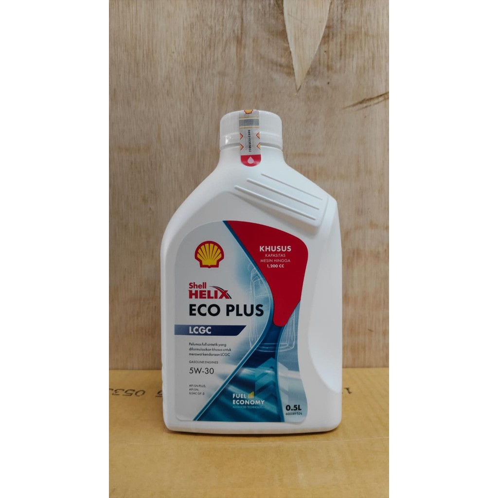 Jual OLI MESIN SHELL HELIX ECO PLUS LCGC 5W-30 0.5 LITER SCAN BARCODE ...