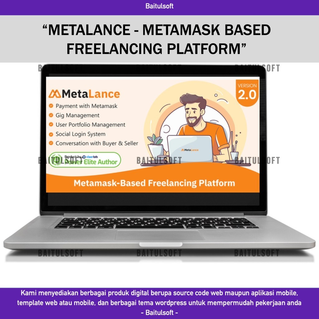 Jual SOURCE CODE APLIKASI WEB METALANCE - METAMASK BASED FREELANCING PLATFORM D126 BAITULSOFT ...