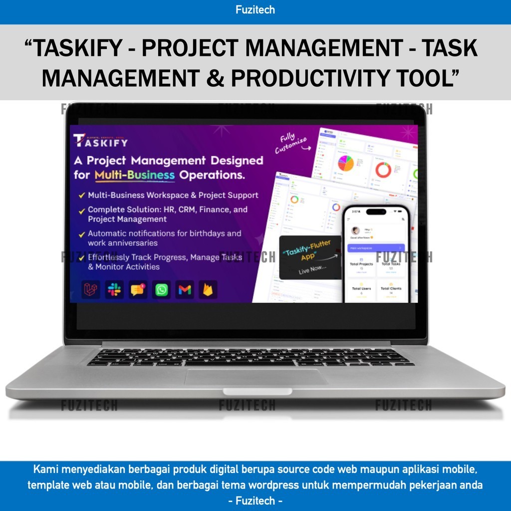 Jual SOURCE CODE APLIKASI WEB TASKIFY - PROJECT MANAGEMENT - TASK MANAGEMENT & PRODUCTIVITY TOOL ...