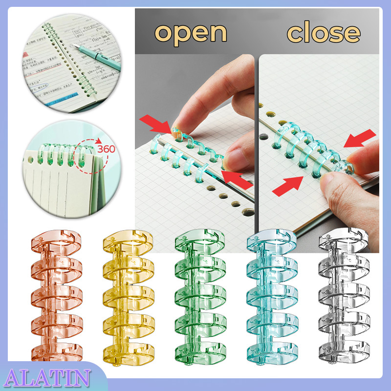 Jual Plastic Ring Binder Ring / Binding Spines Combs Diy Colorful ...