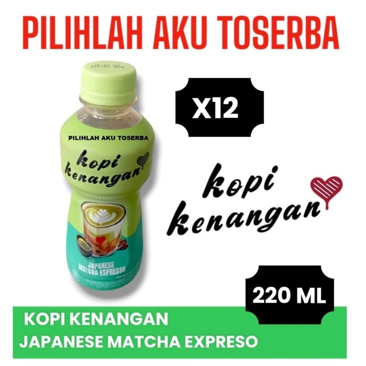 Jual KOPI KENANGAN JAPANESE MATCHA ESPRESSO 220 ml - ( HARGA 12 Botol ...
