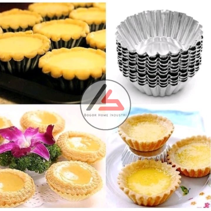 Jual Cetakan Pie Sus / Kue Pie Susu / Cetakan Egg Tart ( isi 20pcs ...