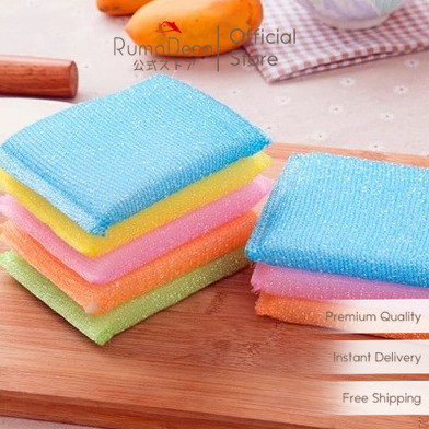 Jual 「 RUMADECO 」 Sponge Cuci piring Spons Busa Cuci Piring 1 Set Isi 4 ...