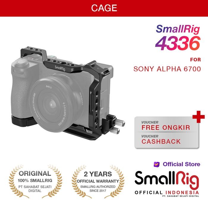 Jual SmallRig Cage Kit for Sony Alpha 6700 a6700 with hdmi clamp 4336 ...