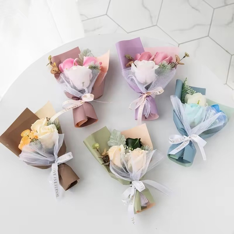 Jual BUKET BUNGA SABUN 1 TANGKAI / SINGLE SOAP FLOWER BOUQUET kado ...