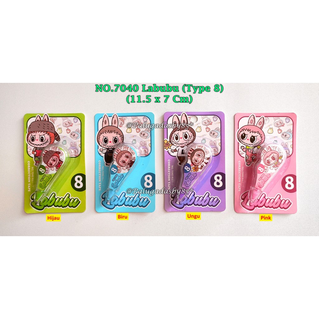 Jual (1 Biji) Mini Correction Tape Labubu 7040 (Type 8) / Correction ...