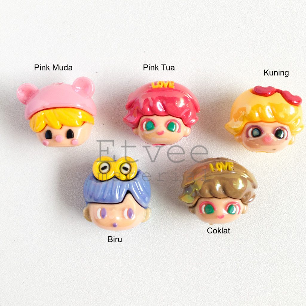 Jual Manik mote UV bead hacipupu sweet bean dimoo head Kepala popmart ...