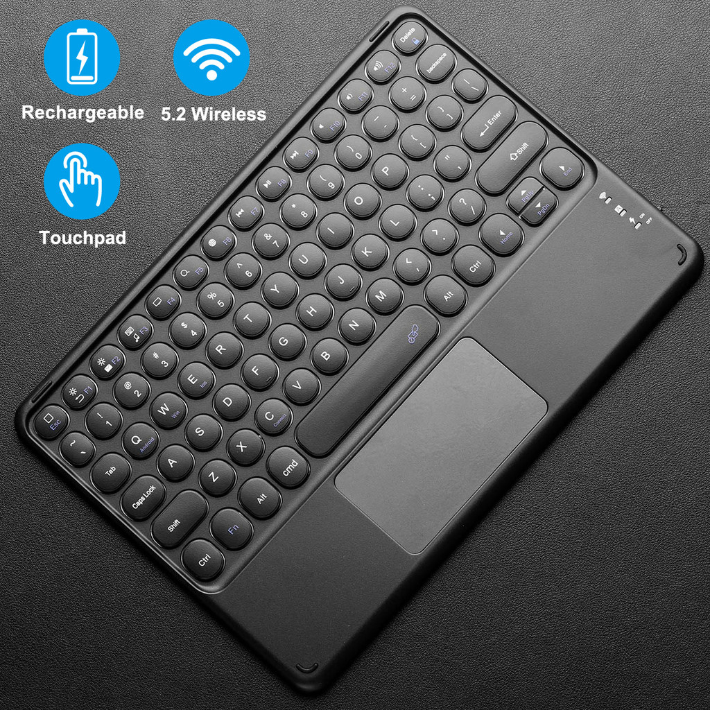 Jual Bluetooth-compatible Wireless Keyboard For Android IOS Windows ...