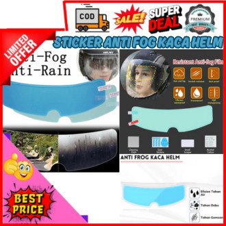 Jual STIKERHELM Stiker Helm Anti Embun Anti Air Anti Fog Kaca Helm Anti ...