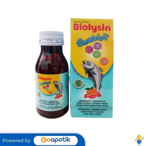 Jual Biolysin Emulsion Rasa Jeruk 60 Ml Botol | Shopee Indonesia