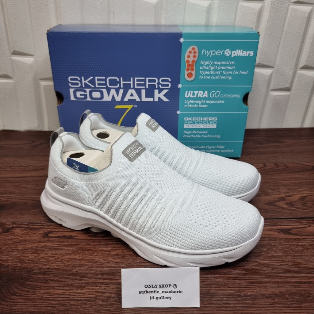 Jual ORIGINAL SALE 70% SEPATU GO WALK 7 216634 WGY WHITE GRAY MEN ...