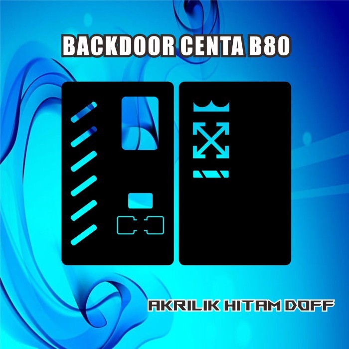 Jual Promo Backdoor Centa B80 / Panel Akrilik Centaurus B80 Hitam Doff ...