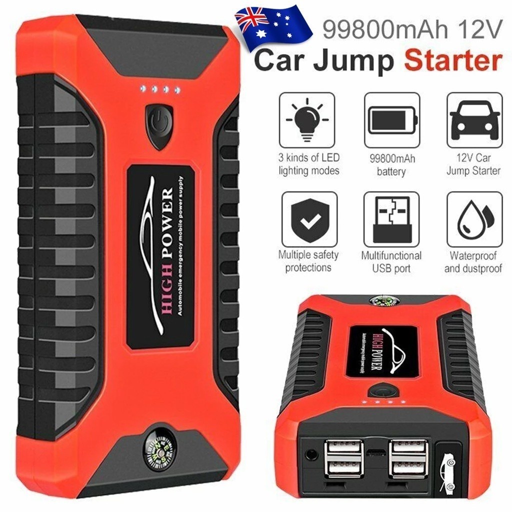 Jual Jumper Aki Mobil Power Bank 99800mAh Car Jump Starter 12V 4 Port ...