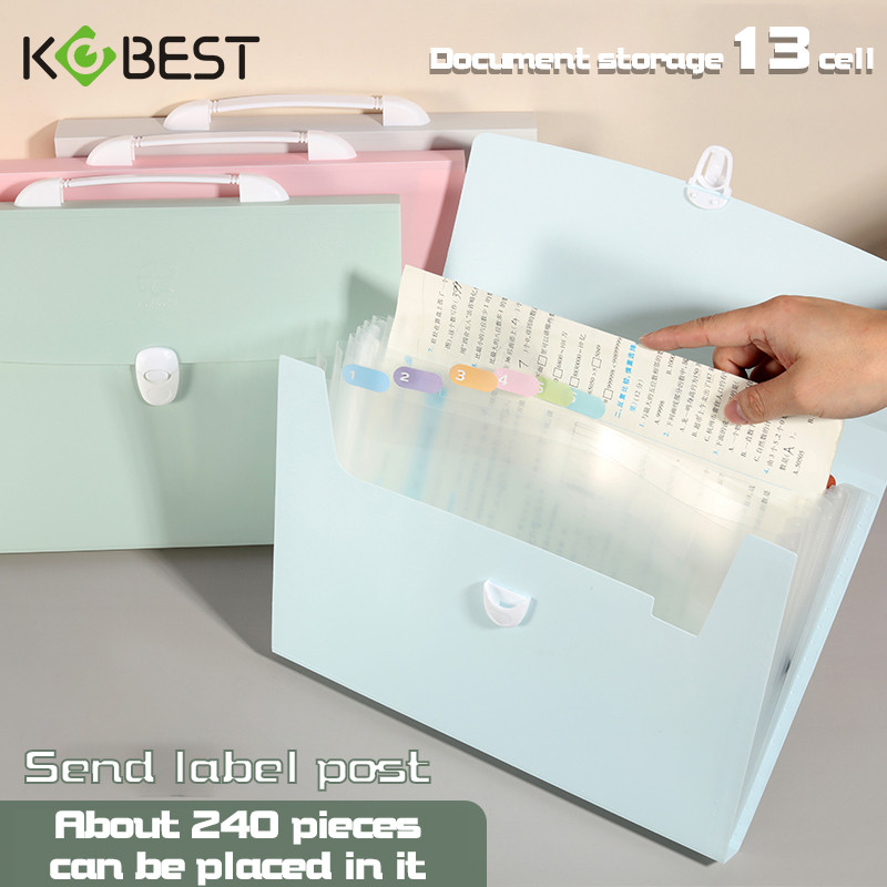 Jual 13 Pockets A4 Size Expanding Wallet File Folder Paper Document ...