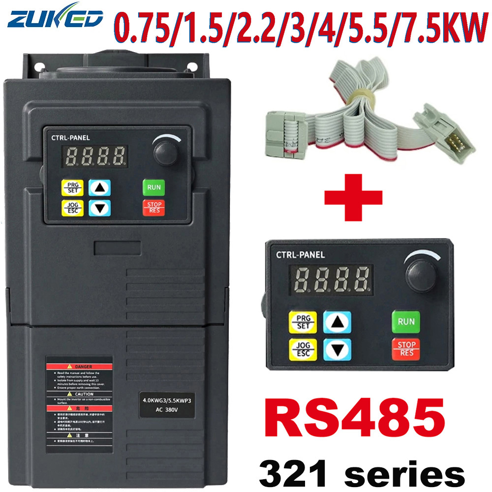 Jual VFD 0.75KW-11KW Frequency Converter AC 220V 1Phase input 220v or 380v 3Phase output For ...