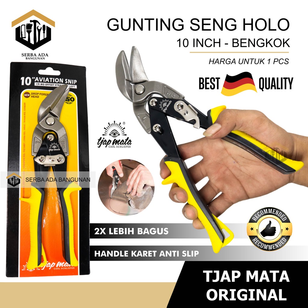 Jual Tjap Mata Gunting Baja Ringan 10 Inch Holo Hollow Seng / Gunting ...