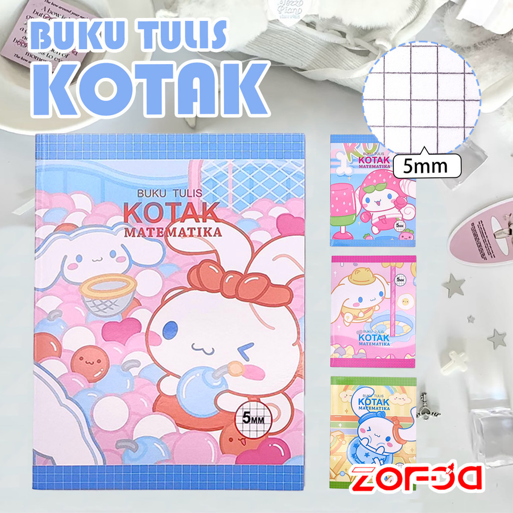 Jual 5MM Grid Notebook Buku Tulis Kotak Kecil Perlengkapan Sekolah ...