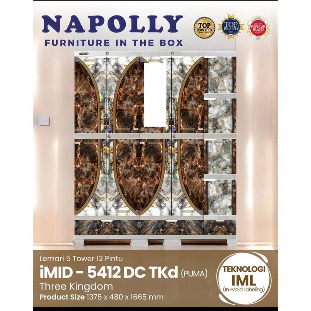 Jual NAPOLLY LEMARI IMID-5412 DC TD KINGDOM LEMARI TERBARU | Shopee ...