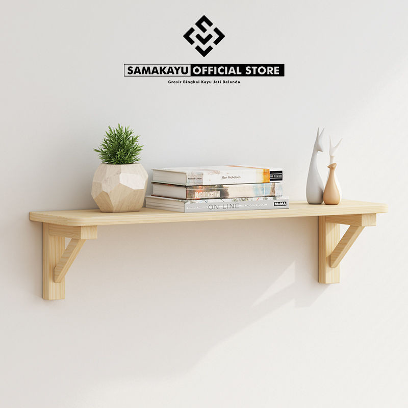 Jual Rak Dinding Kayu Siku Amabalan Dinding Model Siku Rak Dinding Kayu ...