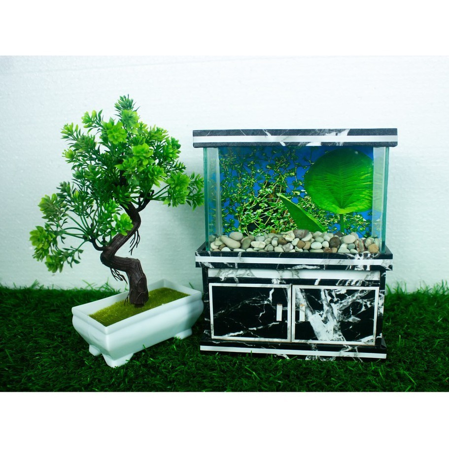 Jual Meja Akuarium ikan kecil guppy/cupang/neon tetra A16 V1 | Shopee ...