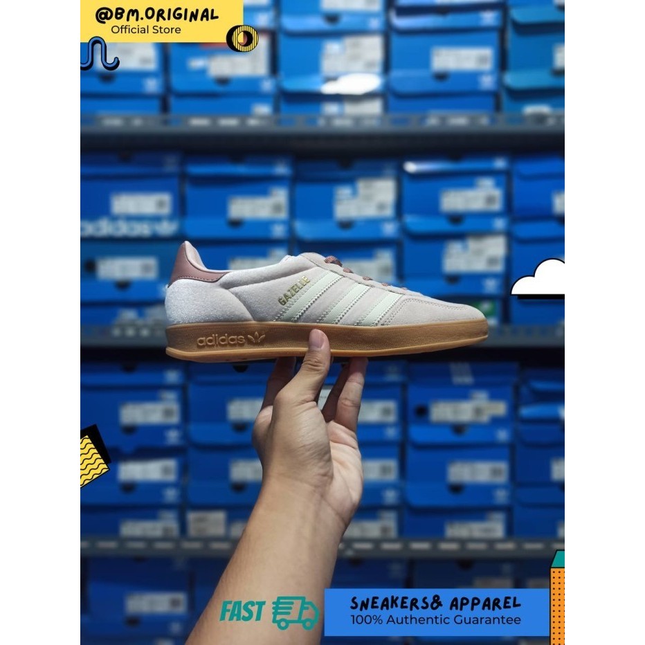 Jual Adidas Gazelle Indoor Wonder Quartz Warm Clary Gum JR0232 | Shopee ...