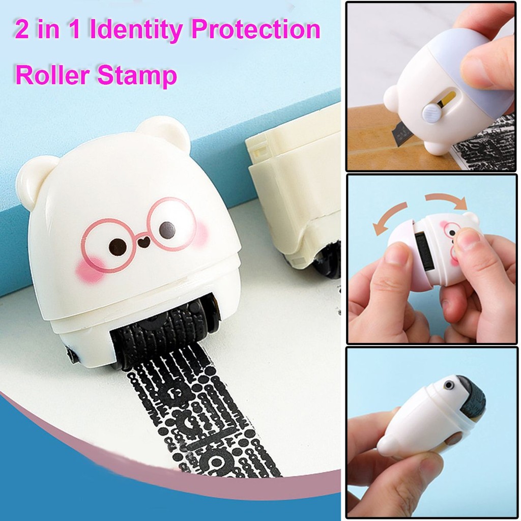 Jual Roller Stamp Messy Code Erase Security Self-Inking Hide Seal ...