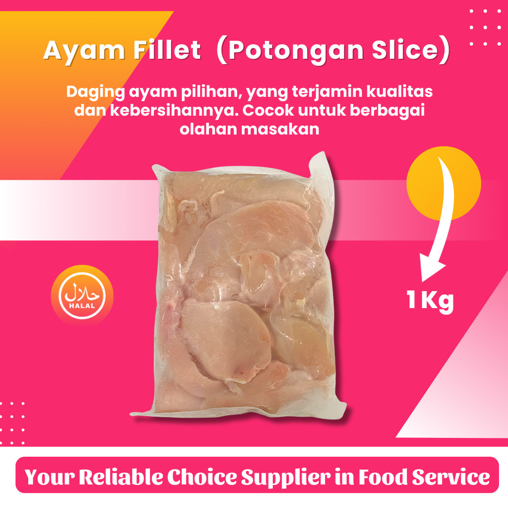Jual Chicken Slice 1 Kg - Fillet Dada Ayam Iris Tipis Frozen | Shopee ...