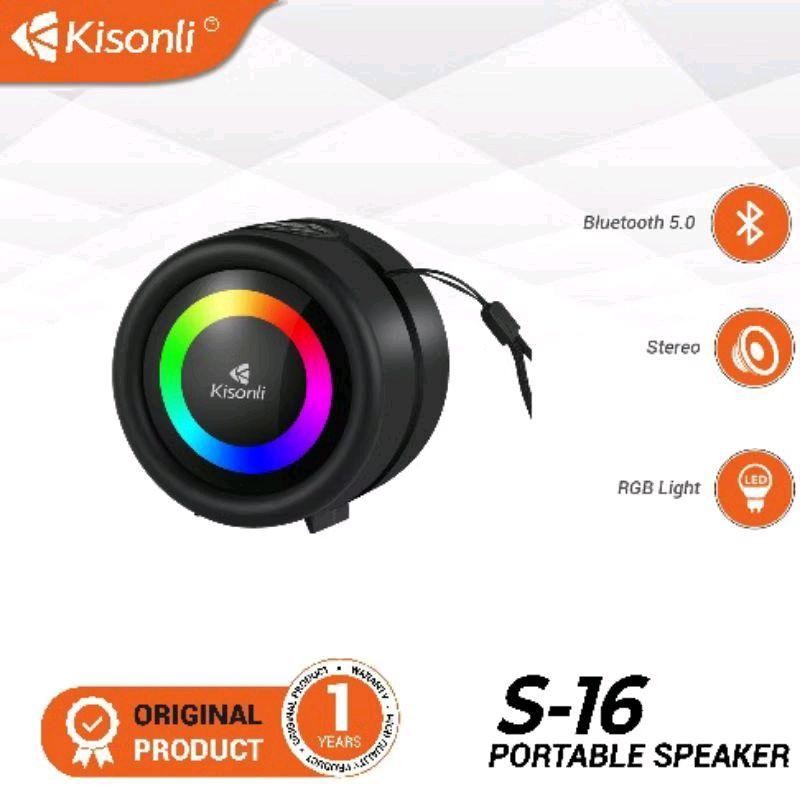 Jual Speaker Mini Rgb Music Speaker Bluetooth Kisonli S16 Kisonli S 16 ...