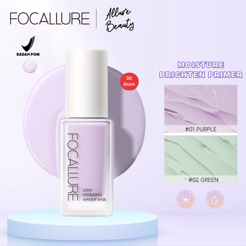 Jual (NEW) FOCALLURE Primer Face Makeup Lightweight Moisture Brighten ...