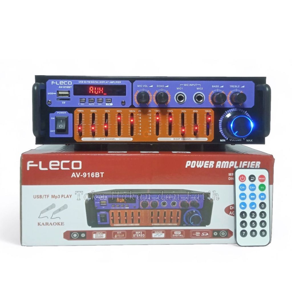 Jual Audio Power Amplifier Fleco AV-916BT - Amplifier Bluetooth USB/SD ...