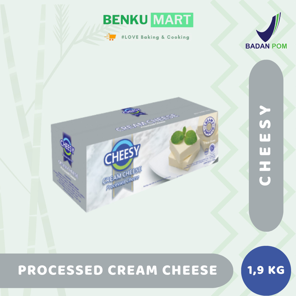 Jual Cheesy Cream Cheese 1,9 kg PROCESSED Cream Cheese | Krim Keju 1900 ...
