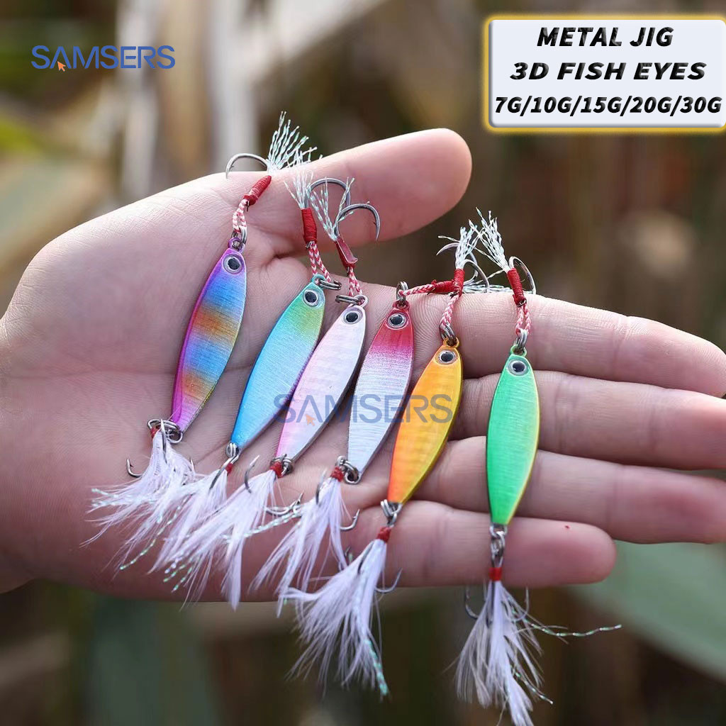 Jual Matal Jig 7g/10g/15g/20g/30g Umpan Lua umpan logam memancing laut mulut bernyanyi Gan ...