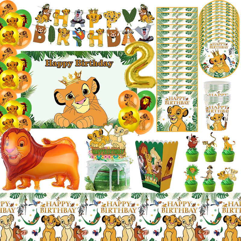 Jual The Lion King Birthday Decoration Simba Birthday Decoration ...
