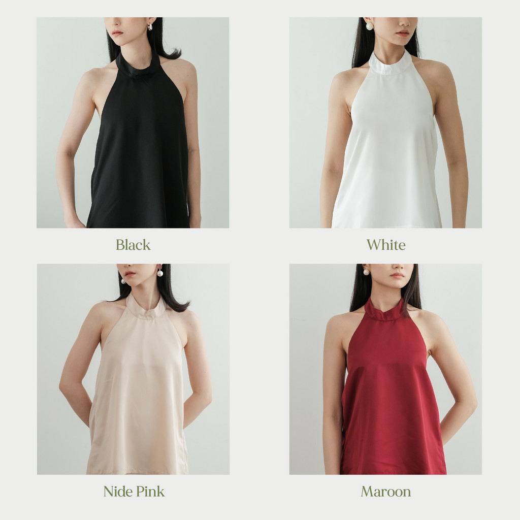 Jual Rae Satin Top -- Ocha Wear | Atasan Satin Wanita | Tanktop Blouse ...
