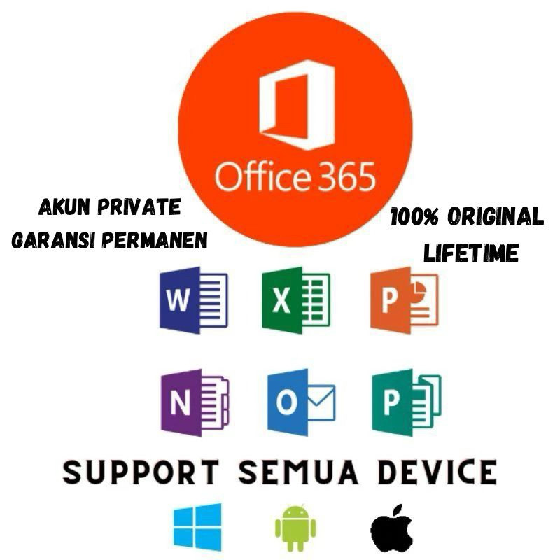 Jual Microsoft Office 365 Original Lifetime Mac/Windows/IOS/Android/Tab ...
