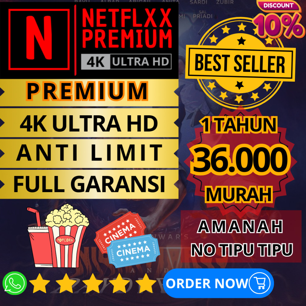 Jual NETFLIX 1 TAHUN PREMIUM 4K FULL GARANSI | Shopee Indonesia