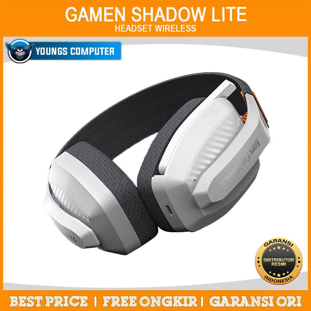 Jual GAMEN SHADOW LITE Headset Wireless Bluetooth 5.3 Gaming White ...