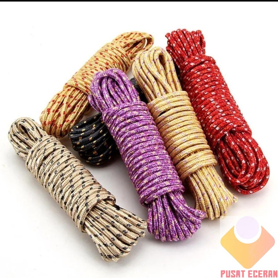 Jual tali jemuran nilon panjang 10 meter tali jemuran kuat tebal tali ...
