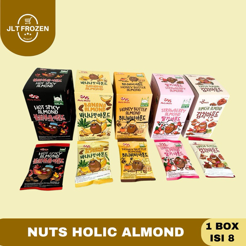 Jual Nuts Holic Almond / Snack Kacang Almond Honey Butter almond ...