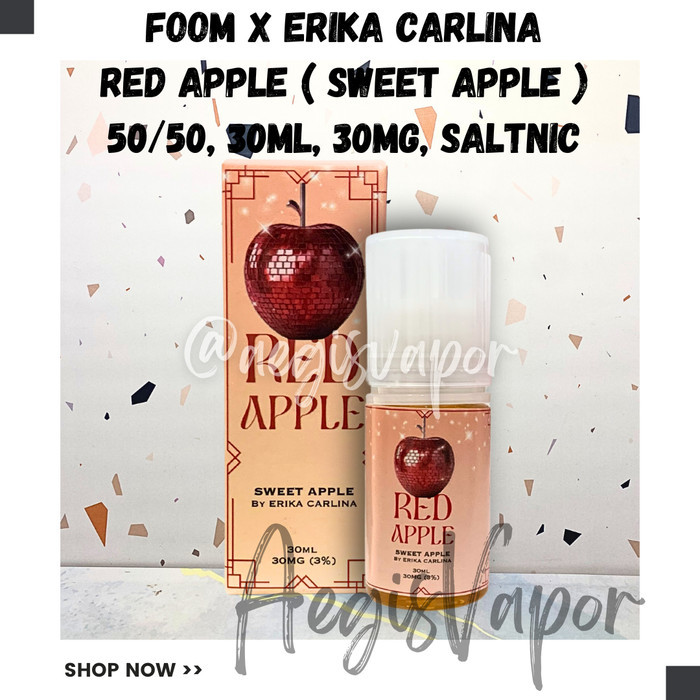 Jual FOOM RED APPLE 30ML 30MG SALTNIC | Shopee Indonesia