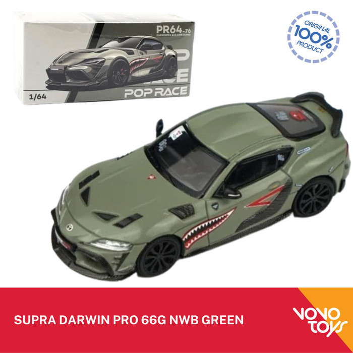 Jual Poprace 1/64 Supra Darwin Pro 66G Nwb Green POP RACE diecast ...