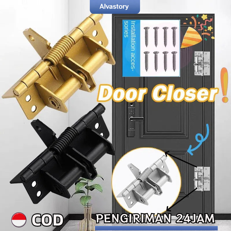 Jual [Gudang Lokal] Engsel Pintu Otomatis Spring Door Closer Engsel ...