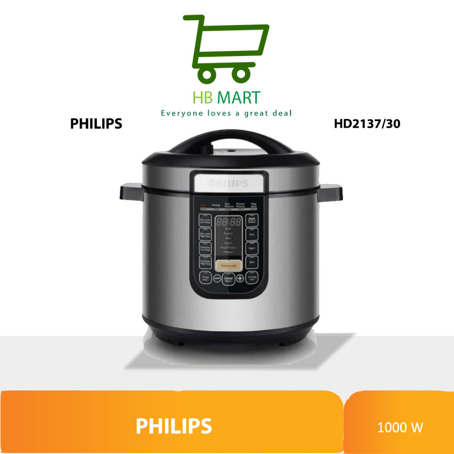 Jual PHILIPS ALL IN ONE Electric Pressure Cooker HD2137 | Shopee Indonesia