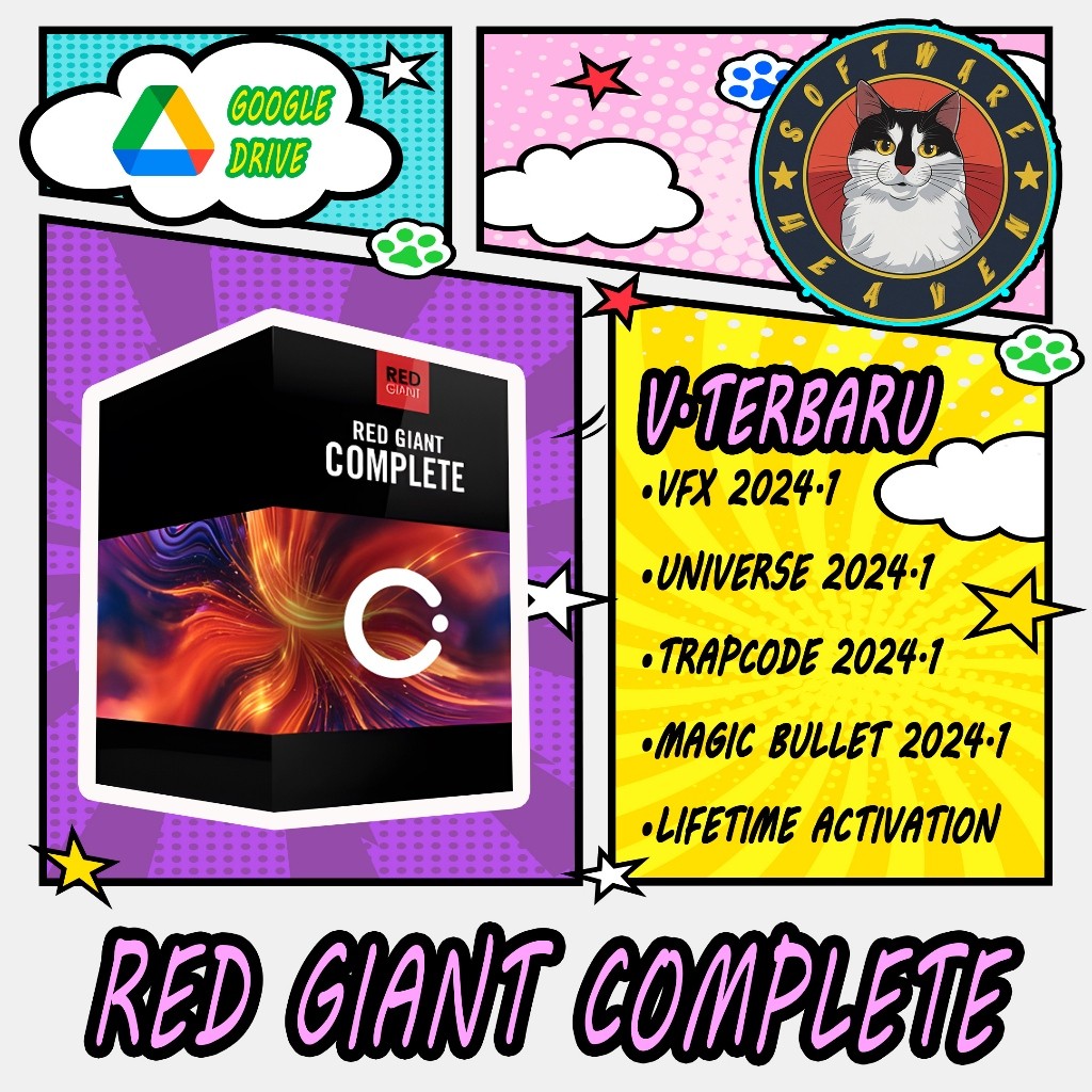 Jual (Win/Mac) Red Giant Complete 2024 - Magic Bullet Trapcode Suite Universe VFX Suite Full ...