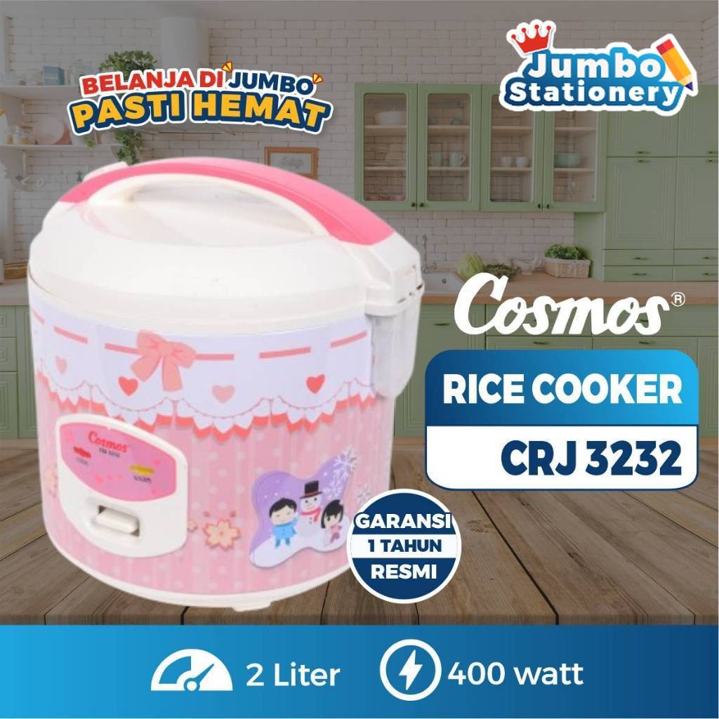 Jual Rice Cooker Penanak Nasi 2 Liter Cosmos CRJ 3232 Anti lengket ...