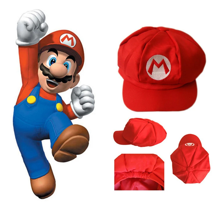 Jual Topi Super Mario Bros Hat Cap Baseball Cosplay Luigi Bros Cap Hat ...