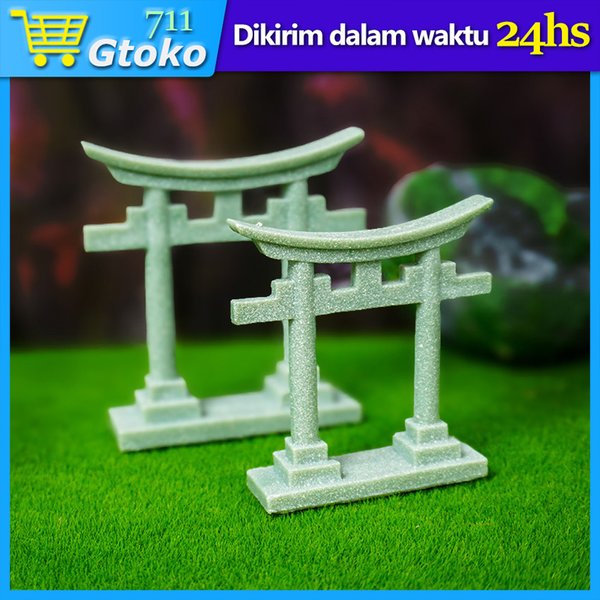 Jual Miniatur Torii Gate Jepang Gapura Batu Ornamen Hiasan Aquarium ...