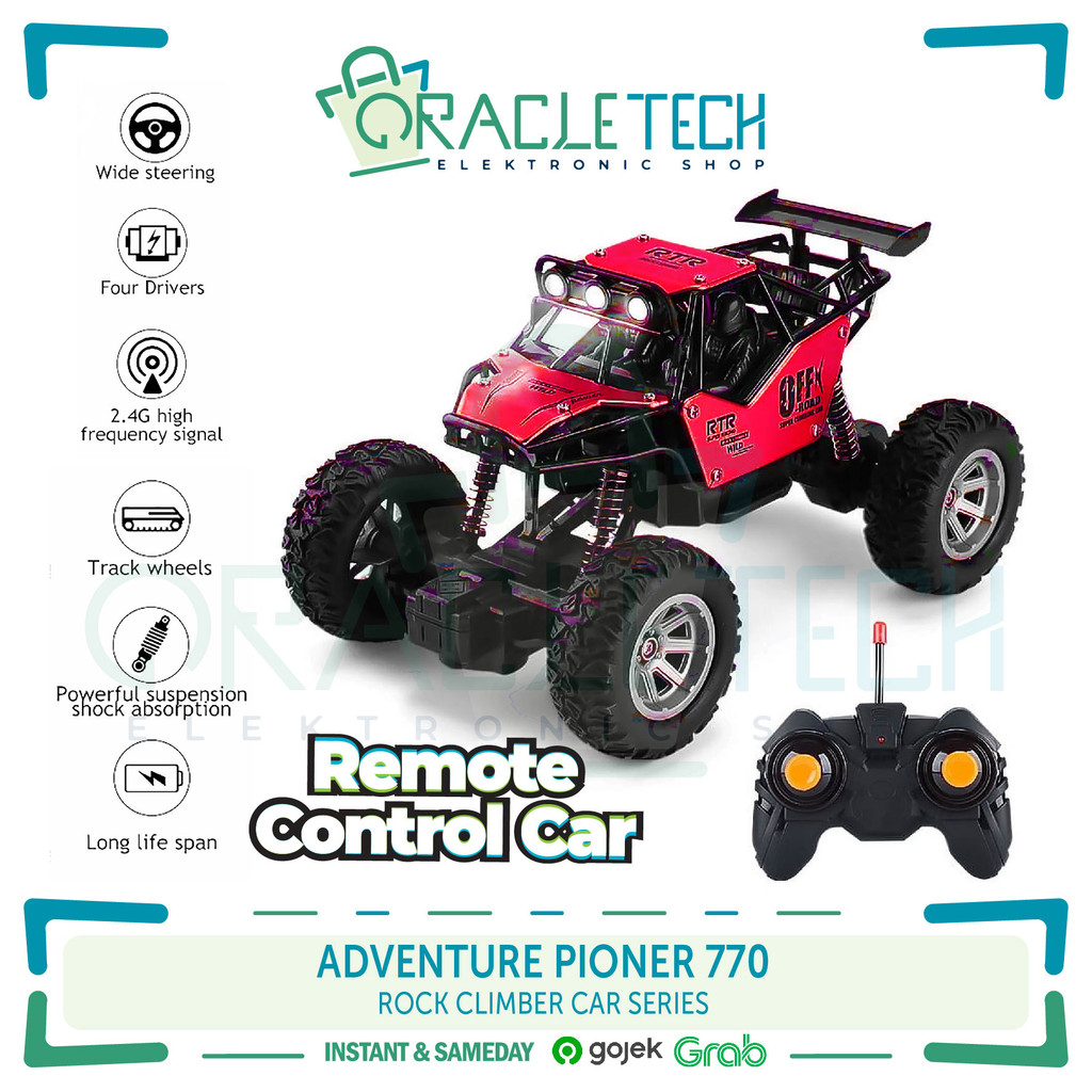 Jual Mobil REMOTE CONTROL Monster Truck 1:20 OFF ROAD LED (1 Baterai ...