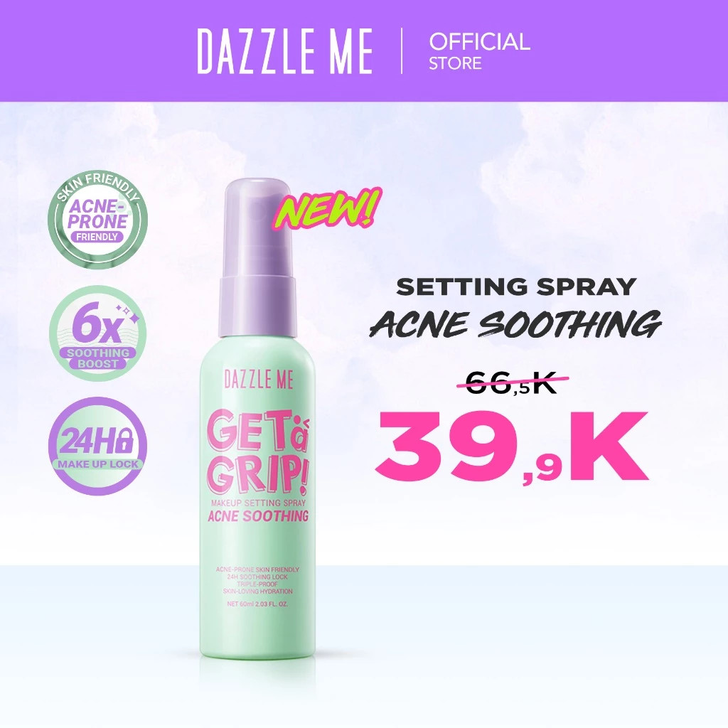 Jual DAZZLE ME GET A GRIP! MAKEUP SETTING SPRAY | ACNE SOOTHING 60 ML ...